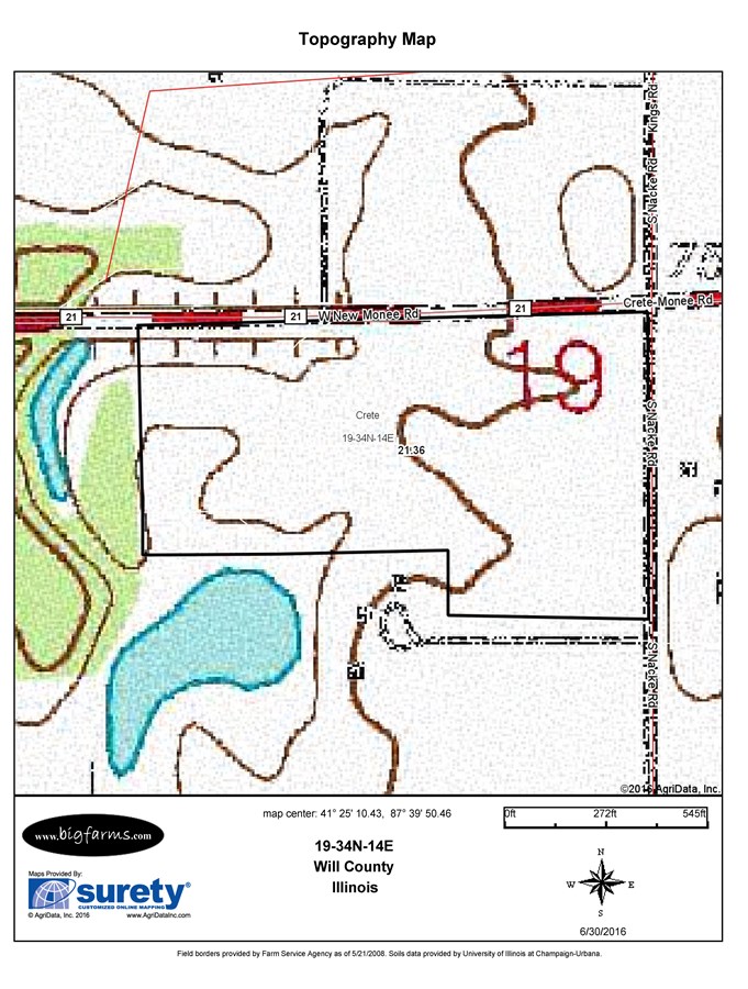 Property For Sale Crete IL Will County 20 Ac Mitchell Farm, Crete